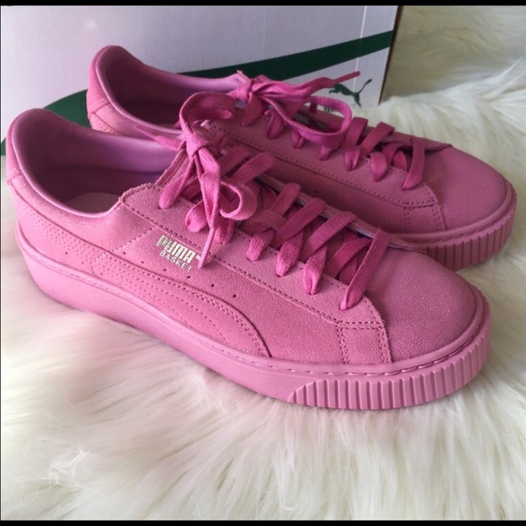 Puma | Shoes | Puma New Basket Platform Prism Pink | Poshmark